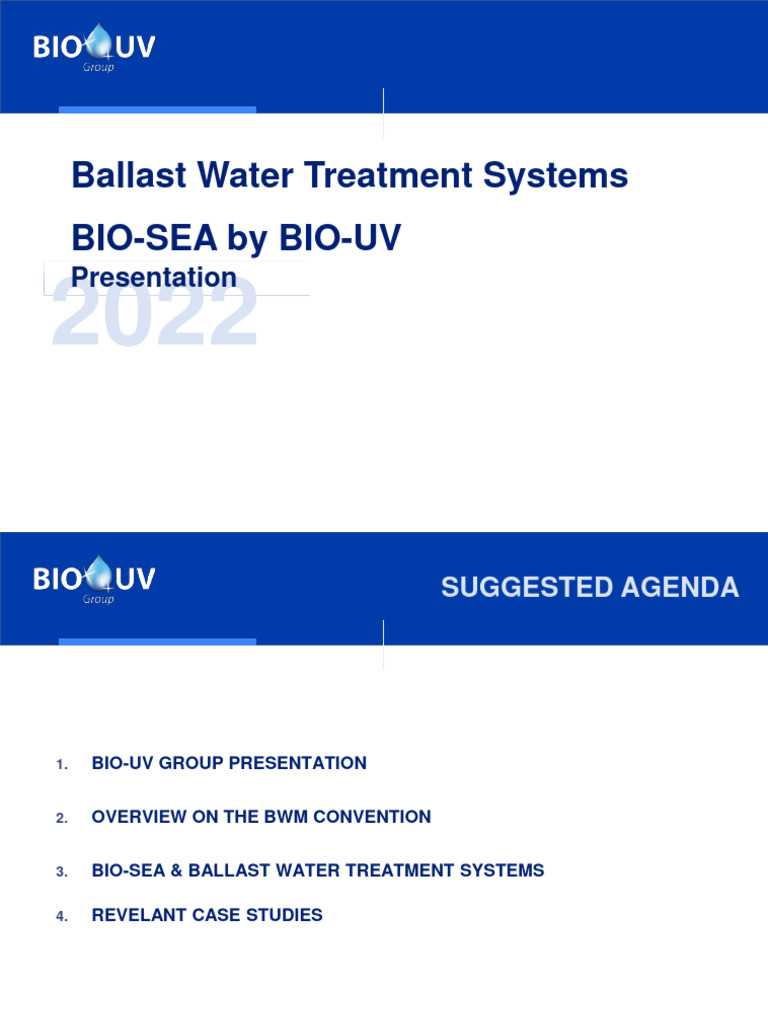 BIO-SEA Ballast Water Treatment Overview | PDF | Water