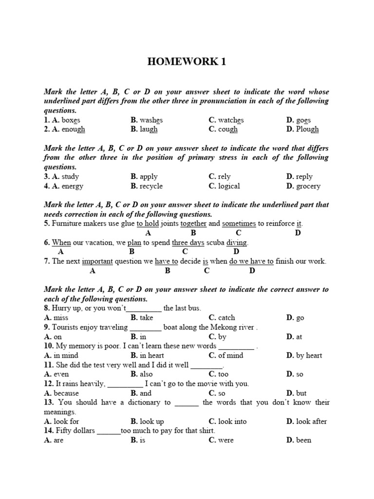 Homework 1 | PDF | Mark Twain