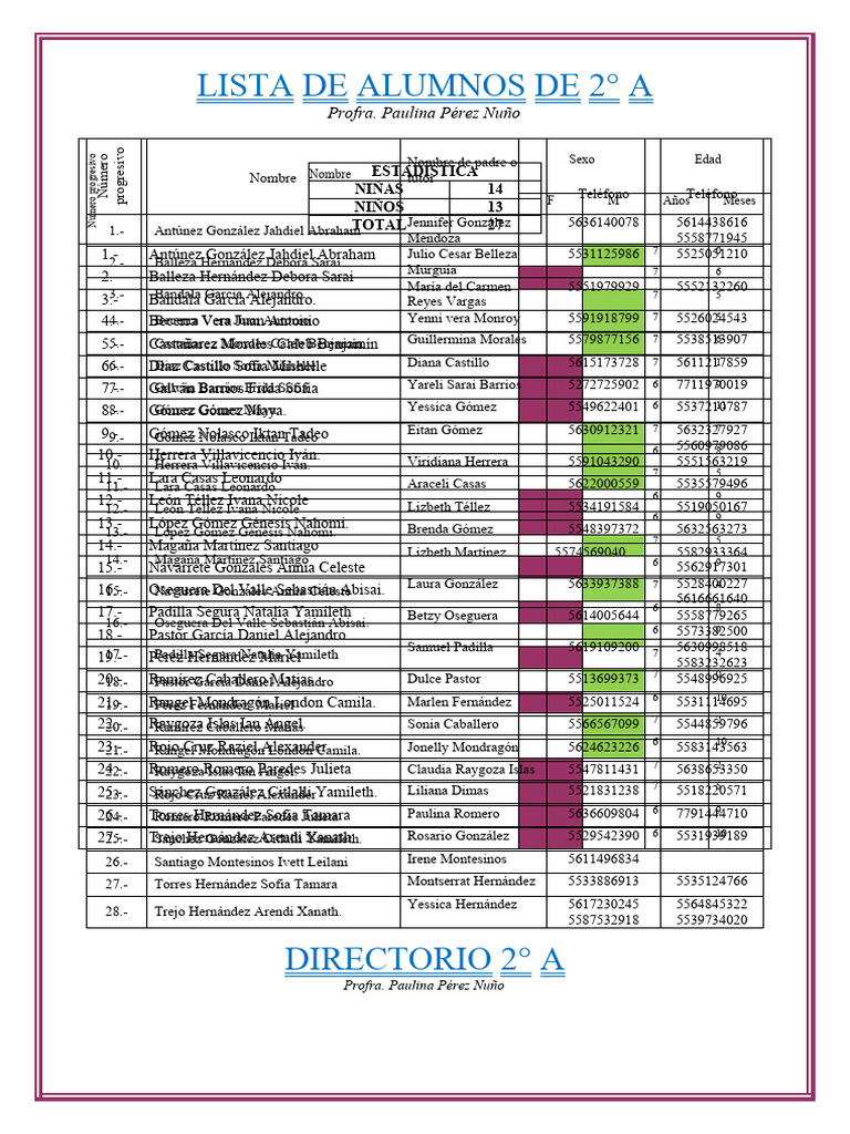 Lista 2°a Estadistica | PDF