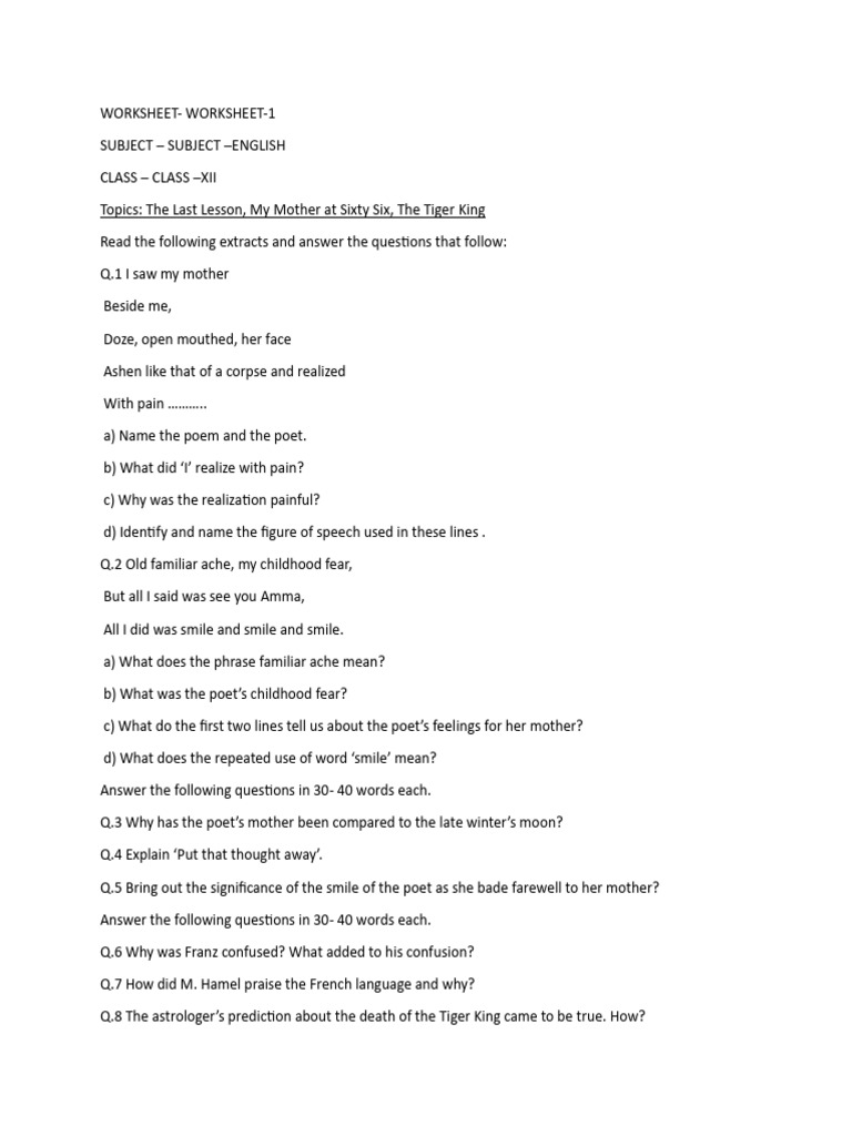 English Activity JClass-12 | PDF