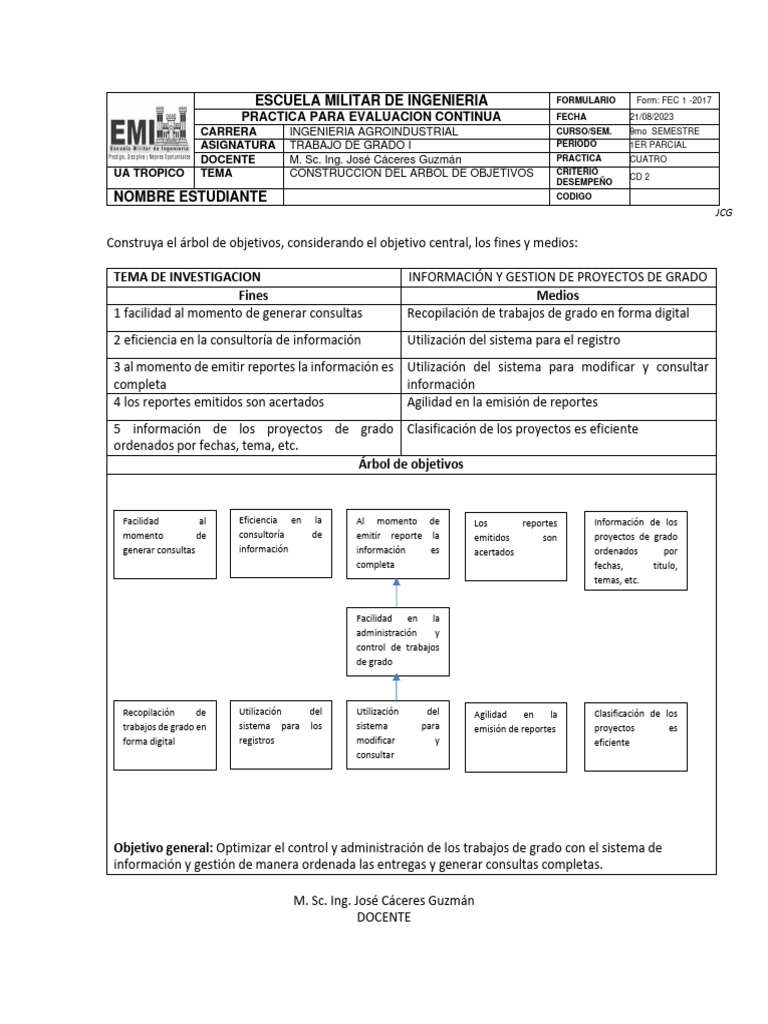 Practica4 AObjetivos | PDF | Informática