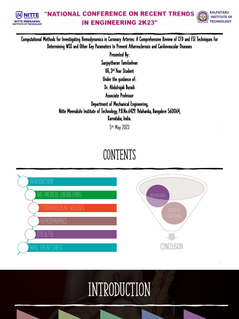 Review Paper 1 KIT Tiptur | PDF | Hemodynamics | Atherosclerosis