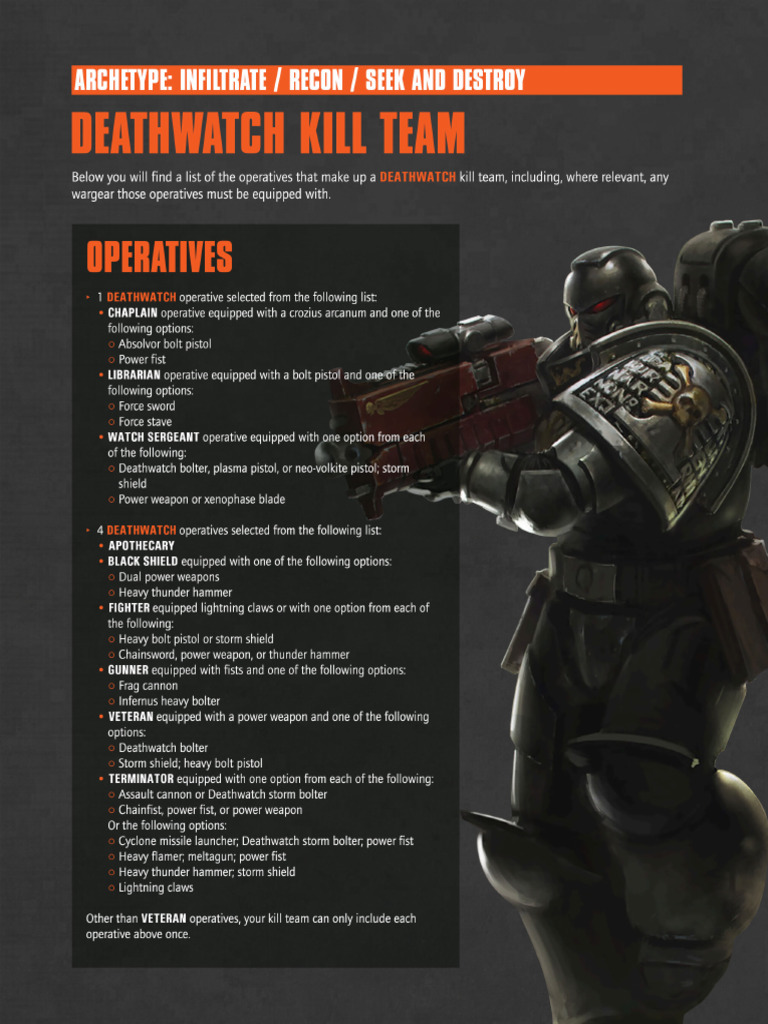 Deathwatch 1.6 | PDF