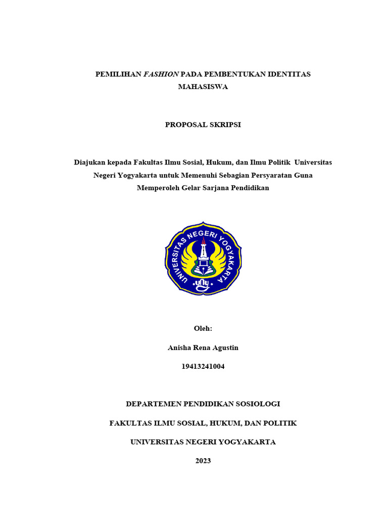 Contoh Proposal Penelitian Pdf