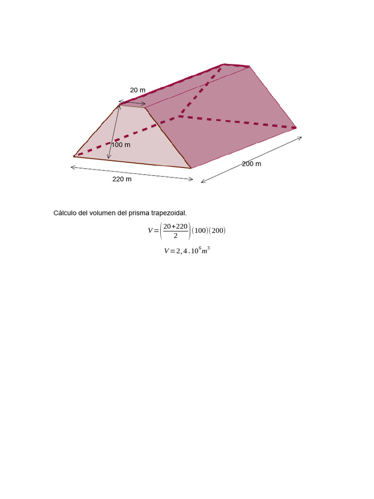 Cálculo Del Volumen Del Prisma Trapezoidal | PDF