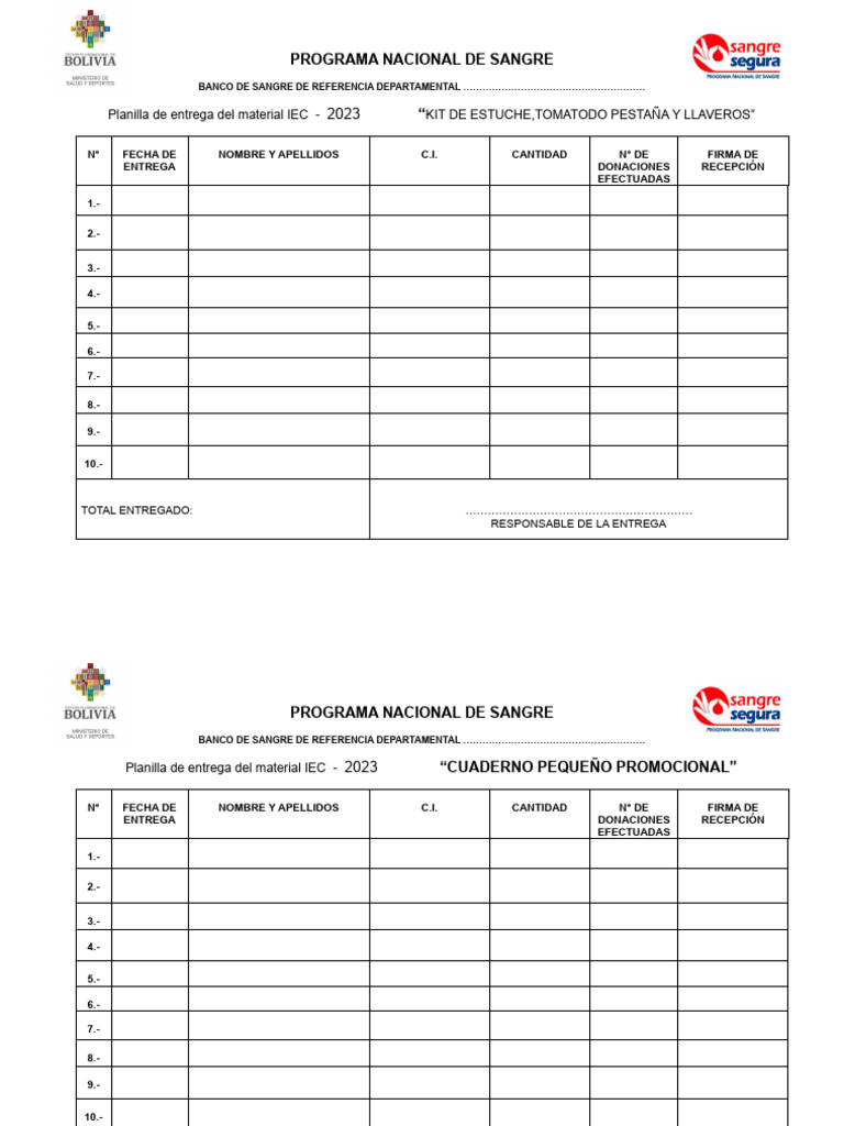 Entrega Material IEC Banco de Sangre 2023 | PDF | Ajedrez