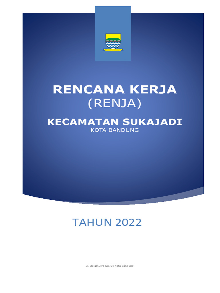 Rancangan RENJA 2022 | PDF