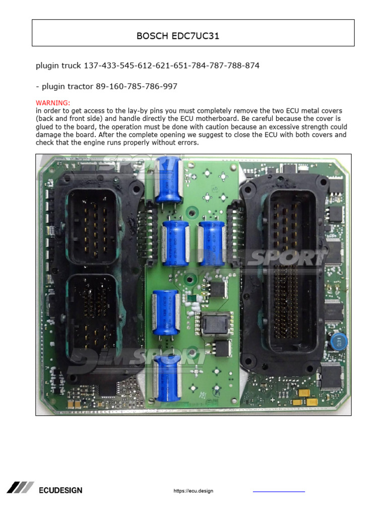 Bosch Edc7uc31 | PDF
