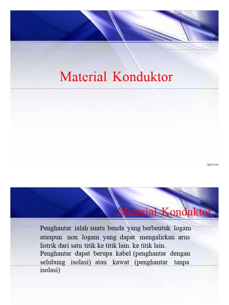 Pertemuan II-Material Teknik Elektro (Tentang Konduktor) | PDF | Seni