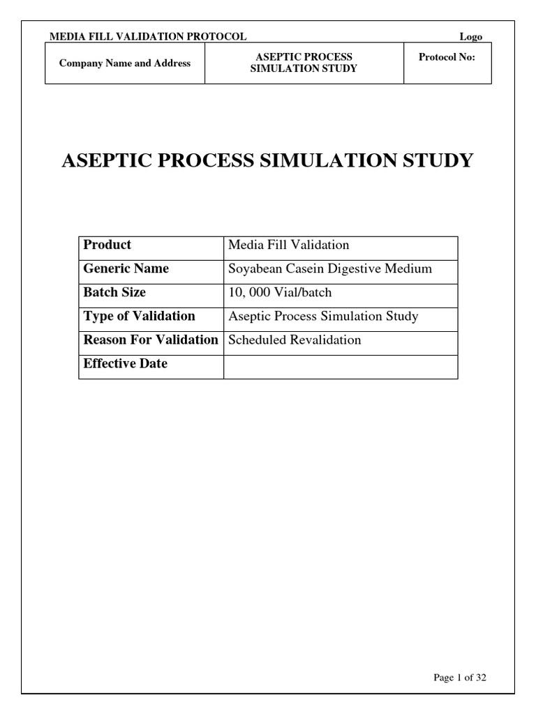 Aseptic Process Simulation - Media Fill | PDF | Verification And ... Aseptic Process Simulation - Media Fill | PDF | Verification And ...