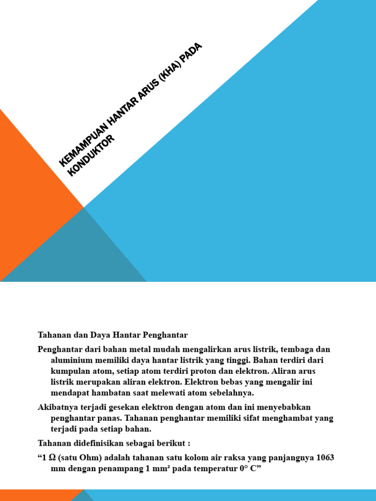 Tahanan Konduktor Menurut Hukum Ohm | PDF