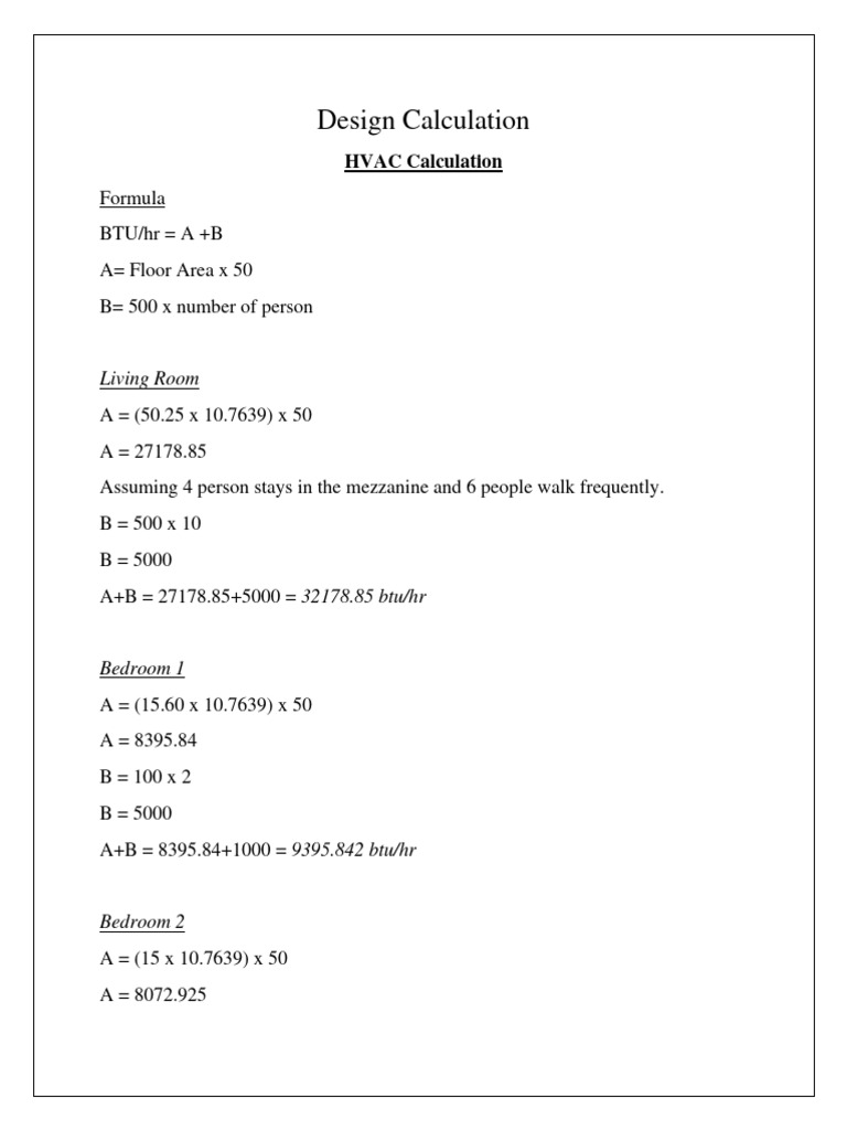 Design Calculation | PDF | Home Appliance | Manufactured Goods
