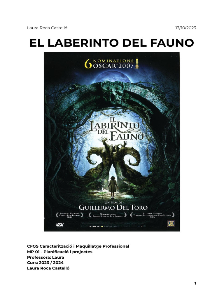 Tasca El Laberinto Del Fauno | PDF