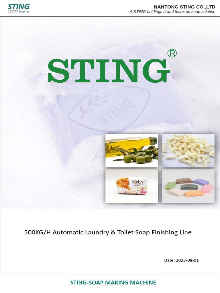 STING-500KGH Toilet & Laundry Soap Automatic Finishing Line | PDF ...