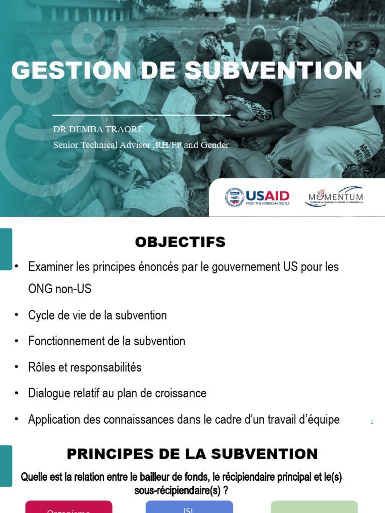 Gestion D'une Subvention | PDF | Subvention | Budget