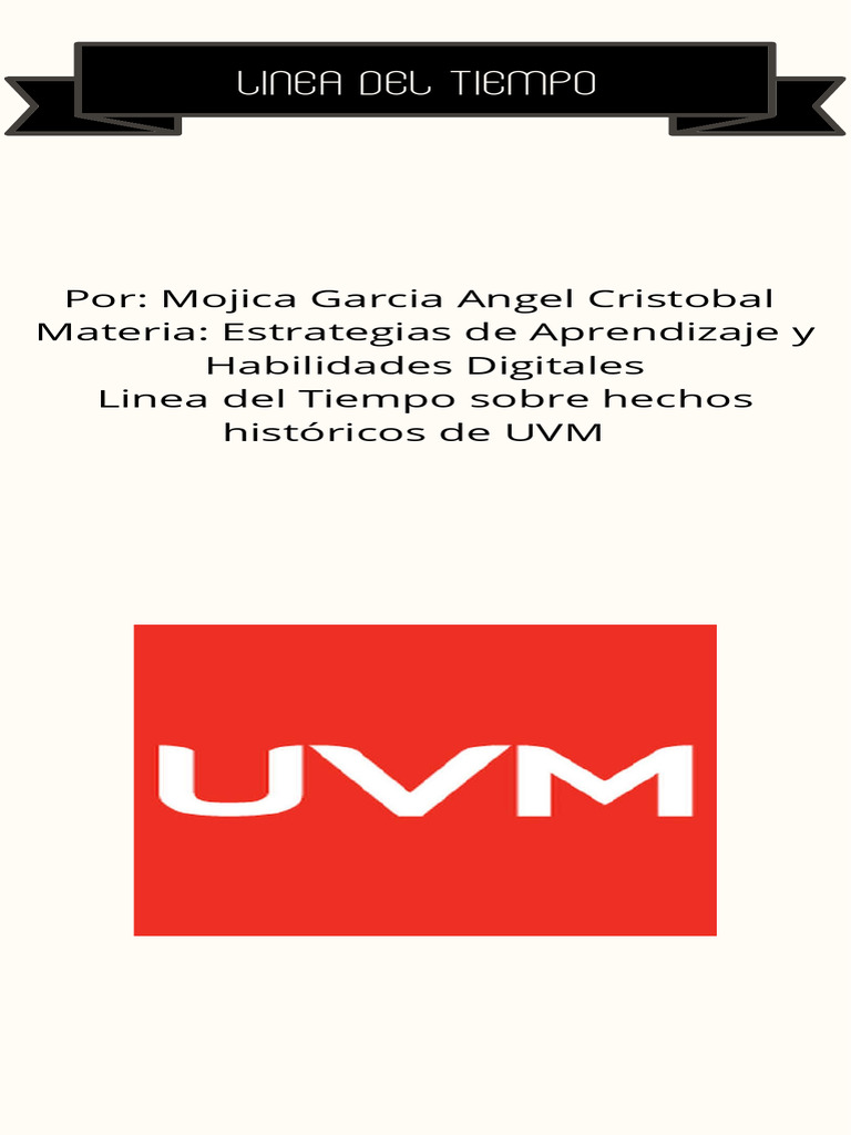 Historia de UVM: Línea del Tiempo | PDF | Ciencias sociales