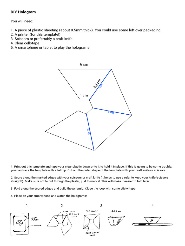 Hologram Template Pdf
