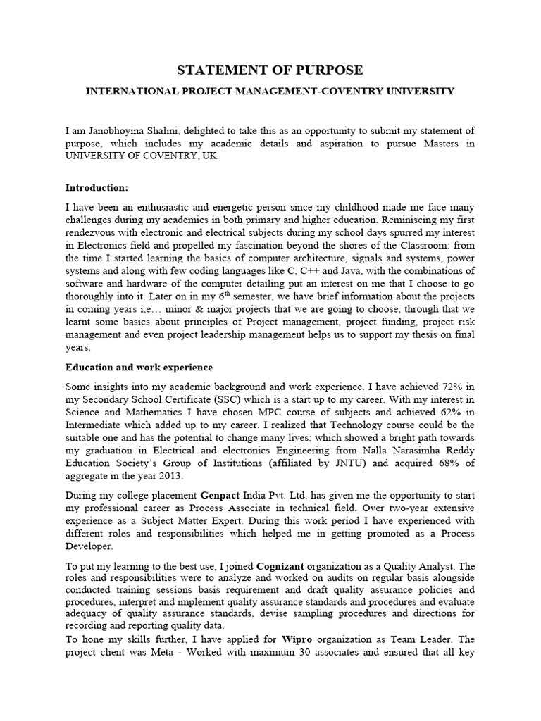 SOP - Project Management | PDF | Project Management | University