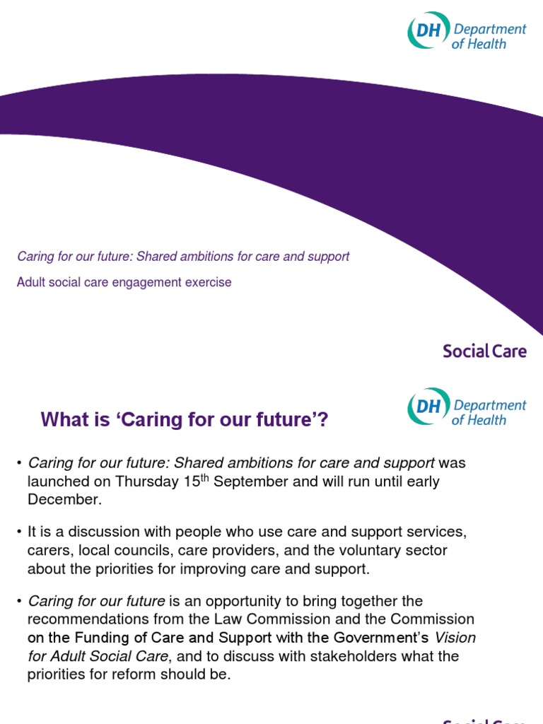 Caring For Our Future: Shared Ambitions For Care and Support | PDF ...