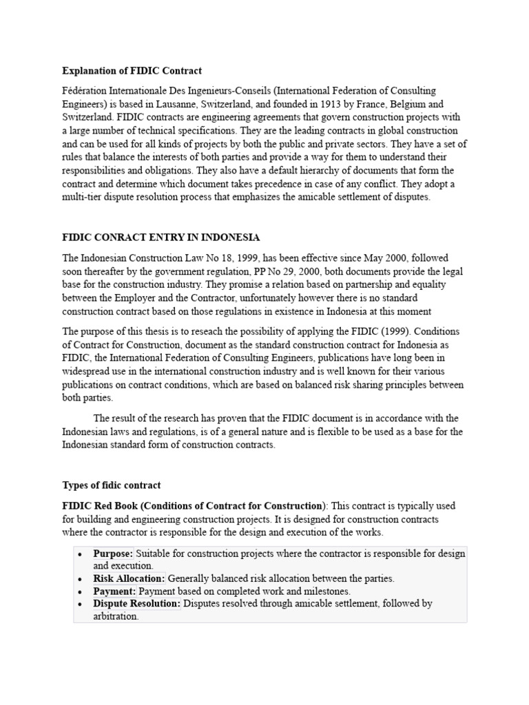 Fidic Contract KLP 1 | PDF | Business | Private Law