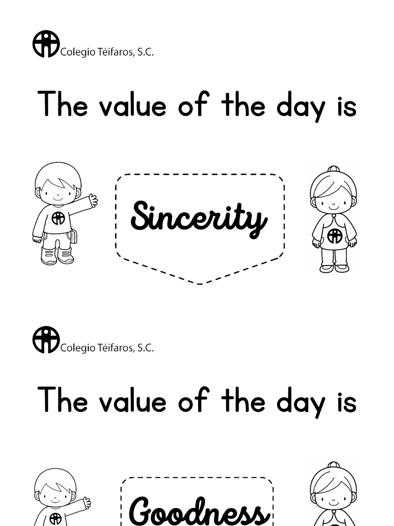 Daily Values: Sincerity to Inclusion | PDF | Wellness