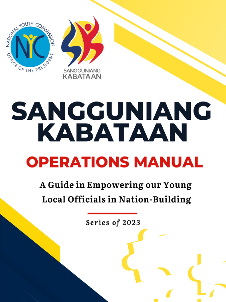 SK Operations Manual 2023 | PDF | Governance | Government