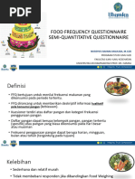 Metode FFQ & SQ FFQ untuk Penilaian Gizi | PDF | Sains & Matematika