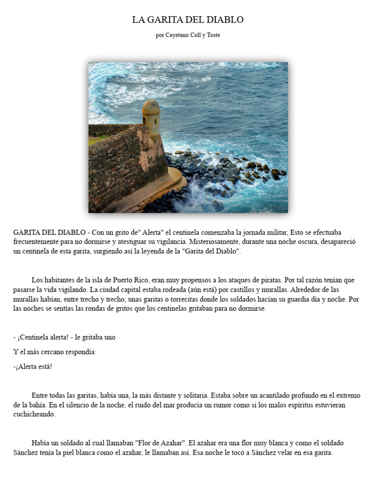 La Garita del Diablo: Leyenda y Verdad | PDF | Buques | Piratería