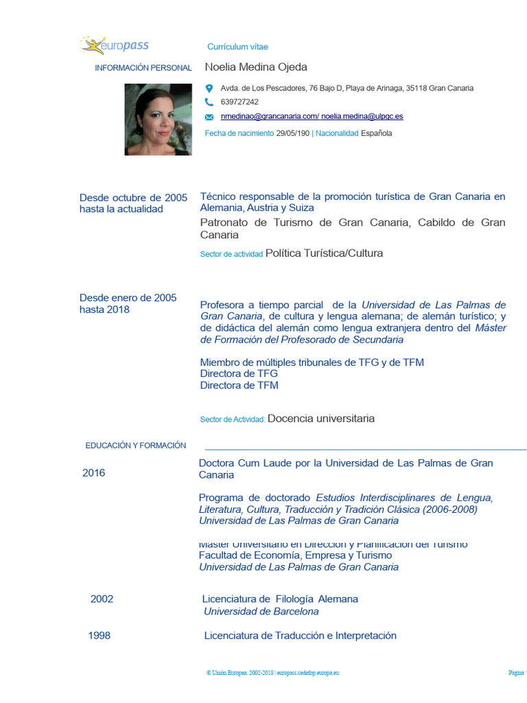 Ecv Template Es | PDF | Turismo | Islas Canarias