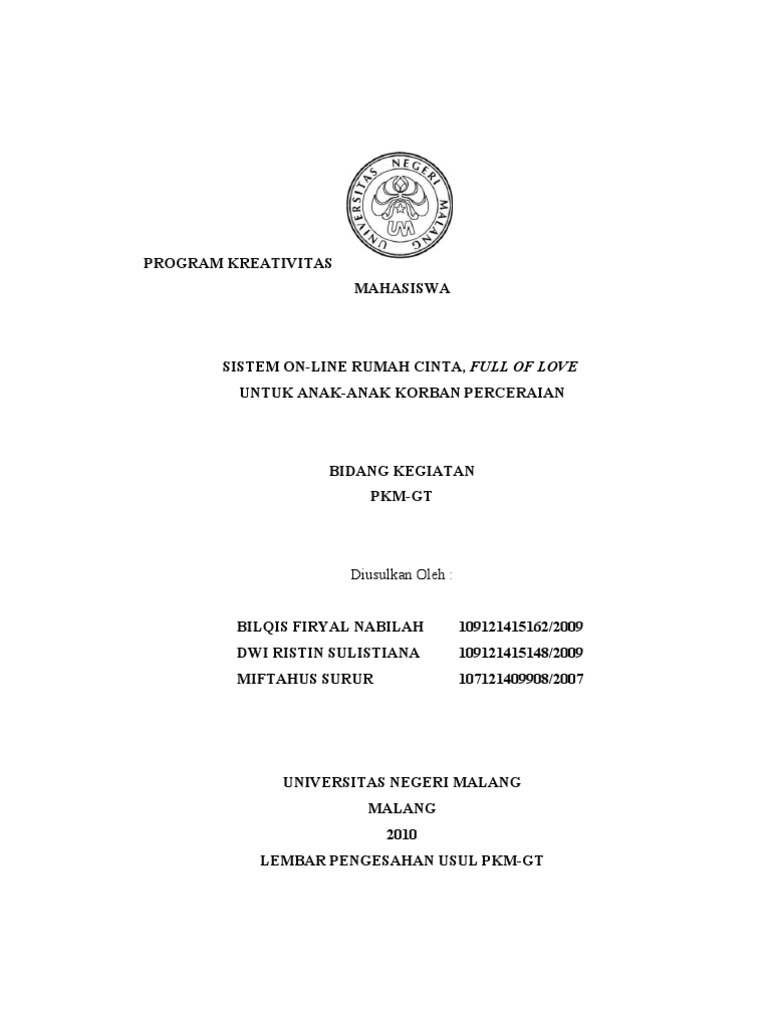 Contoh PKM AI Dan GT | PDF