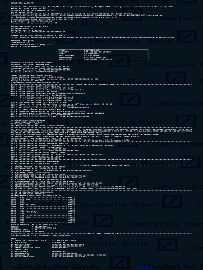 Swift copy-5B-L2L-MAB AG | PDF | Public Key Certificate | Transmission ...