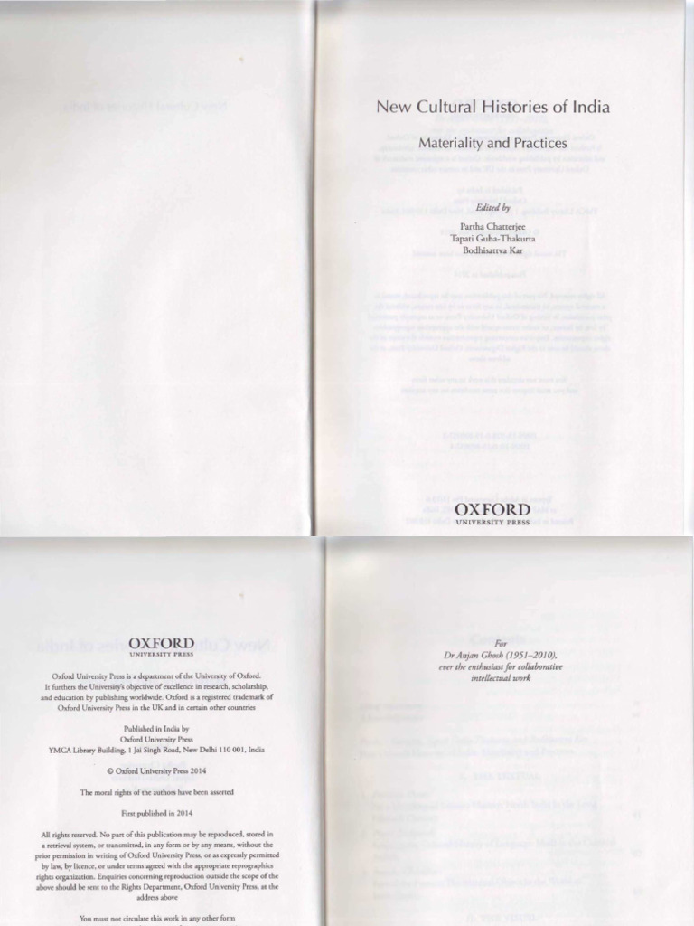 New Cultural Histories of India | PDF