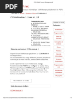 CCNA Module 1 Cours À Télécharger en PDF | PDF | Microsoft Access | Réseau informatique