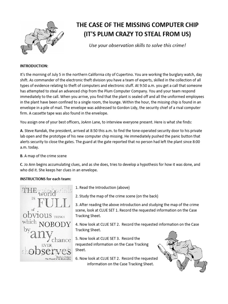 The Case of The Missing Computer Chip | PDF