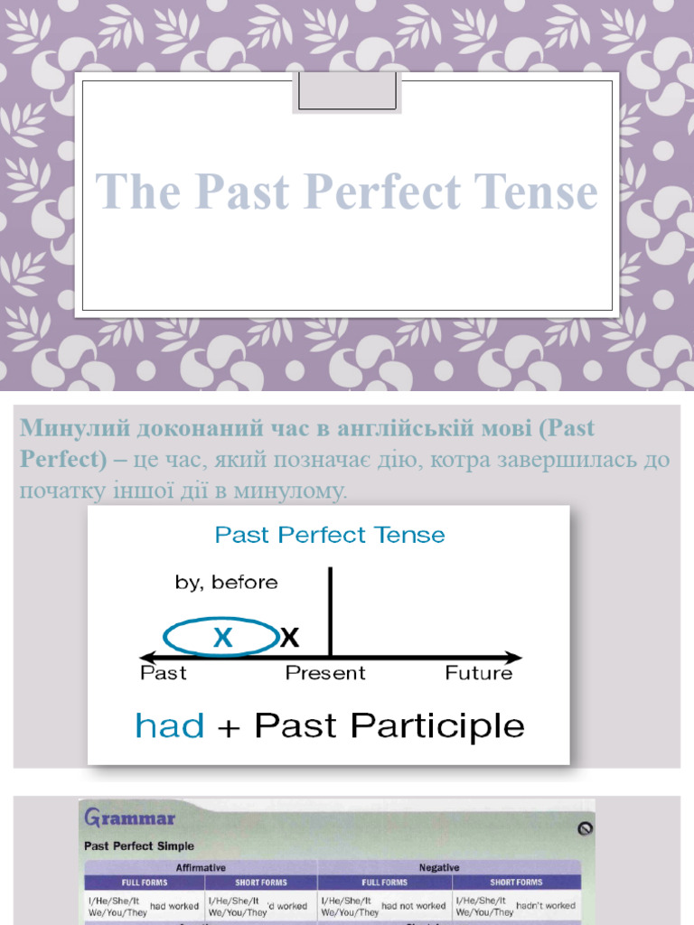 Past Perfect Tense Guide | PDF | Foreign Language Studies