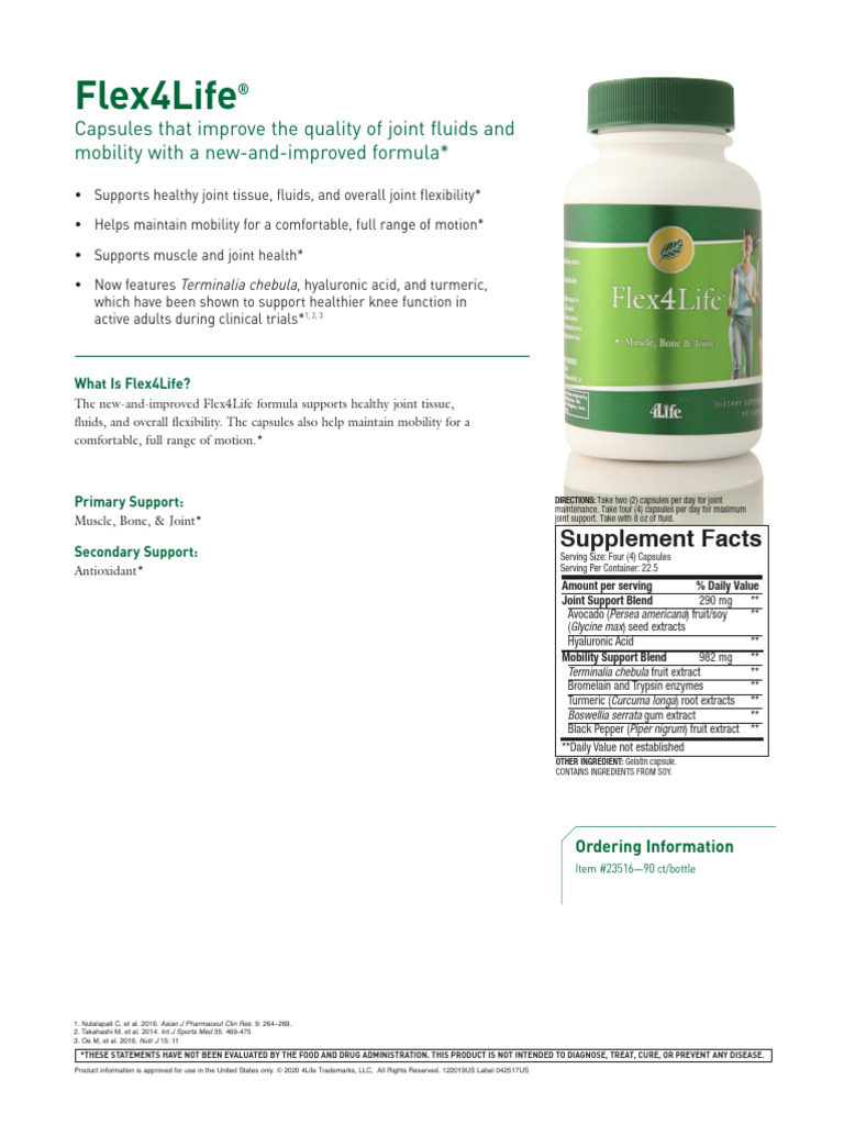 Flex4life Capsules | PDF | Turmeric | Soybean