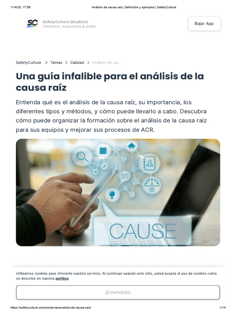 Análisis de Causa Raíz - Definición y Ejemplos - SafetyCulture | PDF ...