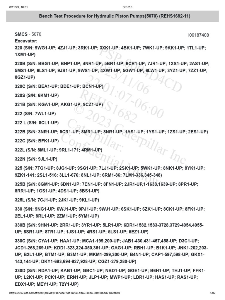 Pruebas de Banco para Bombas Hyd | PDF