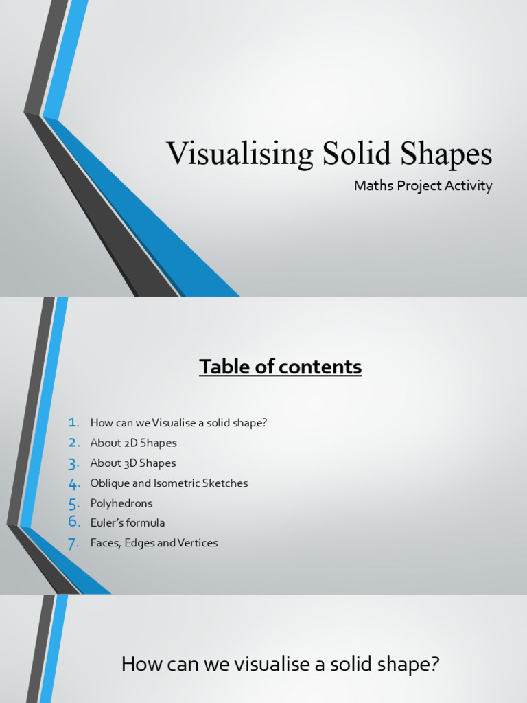 Visualising Solid Shapes in Maths | PDF | Shape | Vertex (Geometry)