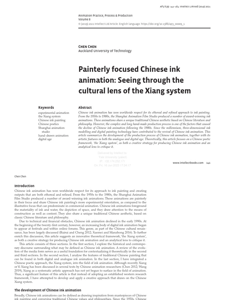 Chinese Ink Animation | PDF | Paintings | China