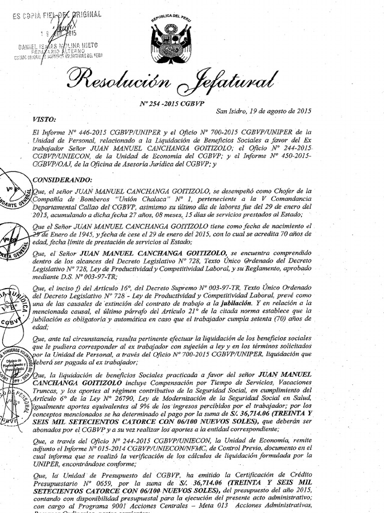 Resolu 1 Bomba | PDF Resolu 1 Bomba | PDF