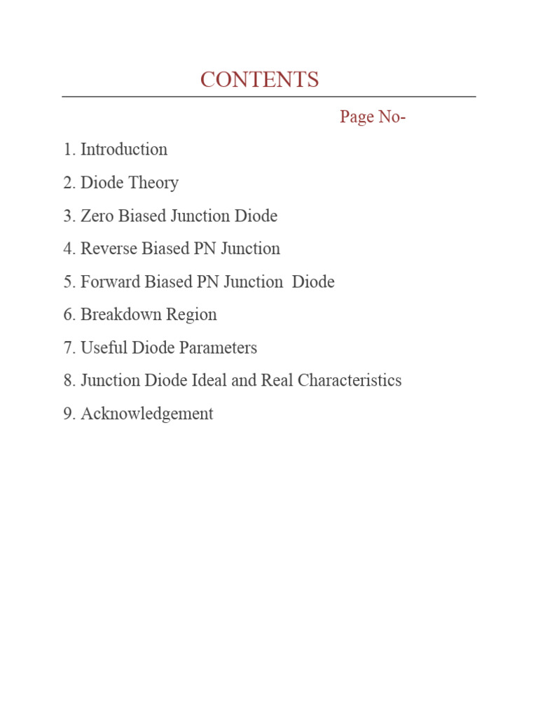 PN Junction Diode Theory and Characteristics | PDF | P–N Junction | Diode