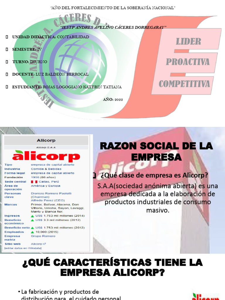 Presentación 4 ALICORP | PDF