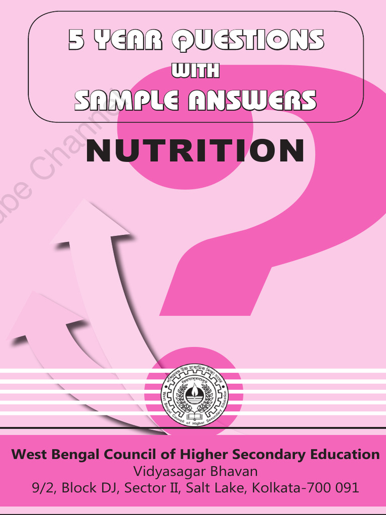Nutrition PYQ (2015-19) With Solution | PDF | Chemistry | Biochemistry