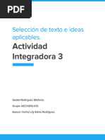 Actividad Integradora 3 Modulo 3 Semana 2 | PDF | Residuos | Entorno ...