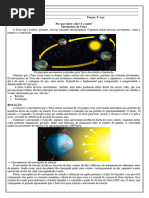 Atividade - Movimentos Da Terra | PDF | Terra | Sol