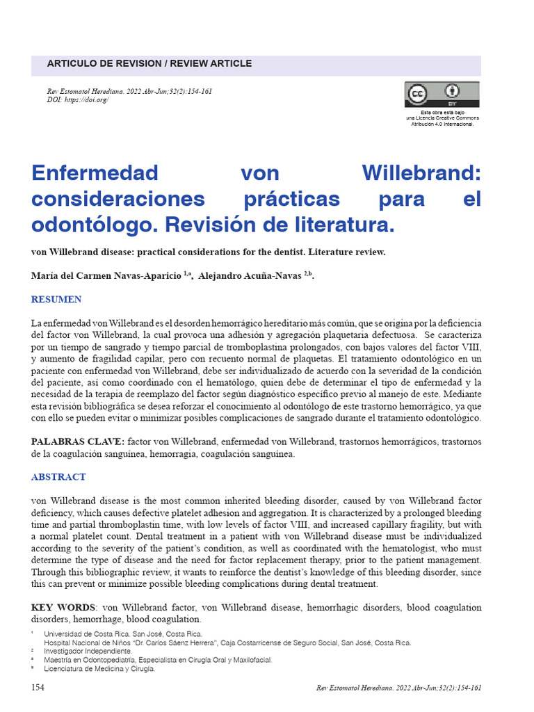 Von Willebrand | PDF | Plaqueta | Coagulación