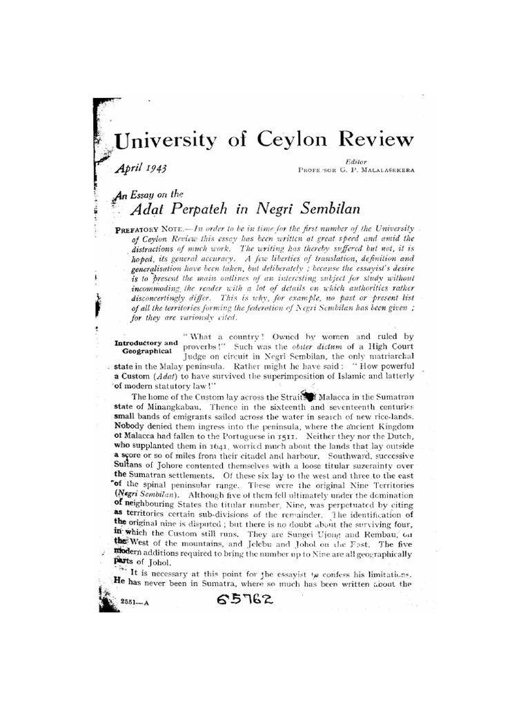 University of Ceylon Review 1943-1 Incomplete | PDF | House Of Commons Of The United Kingdom ...