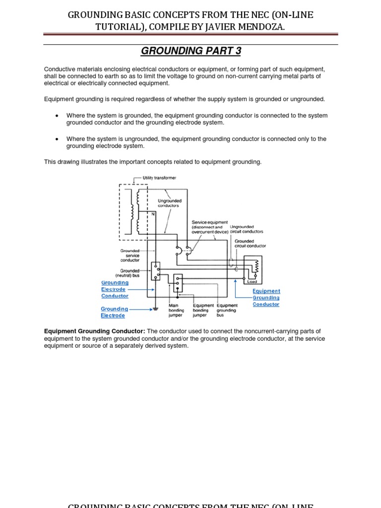 Grounding Part 3 | Download Free PDF | Electrical Wiring | Physical Quantities
