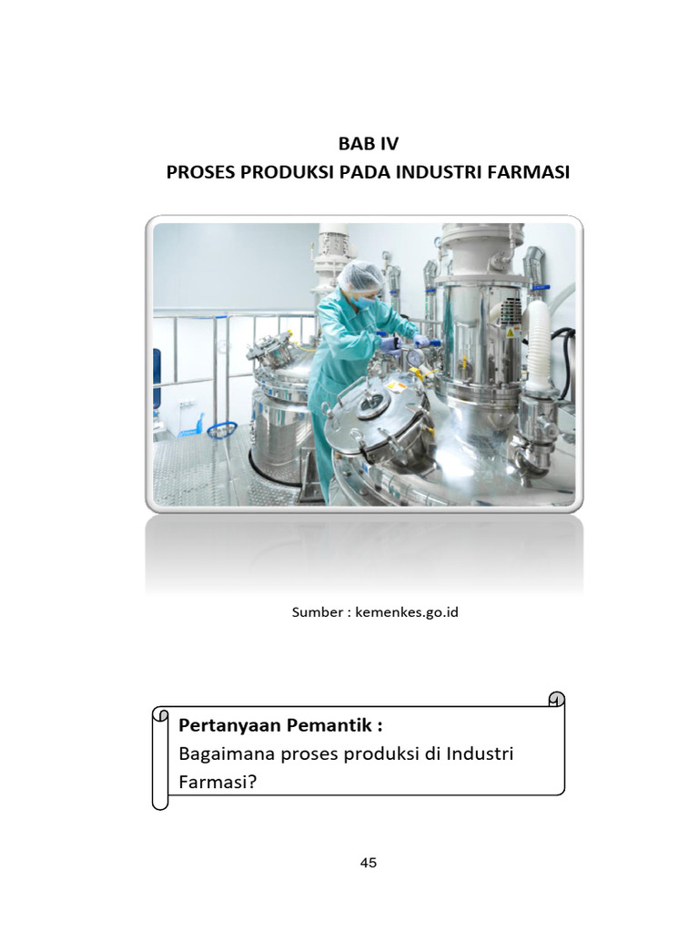 Proses Produksi di Industri Farmasi | PDF
